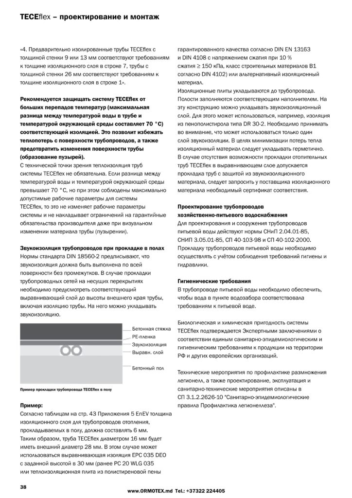TECEflex-Проектирование и монтаж | ORMOTEX