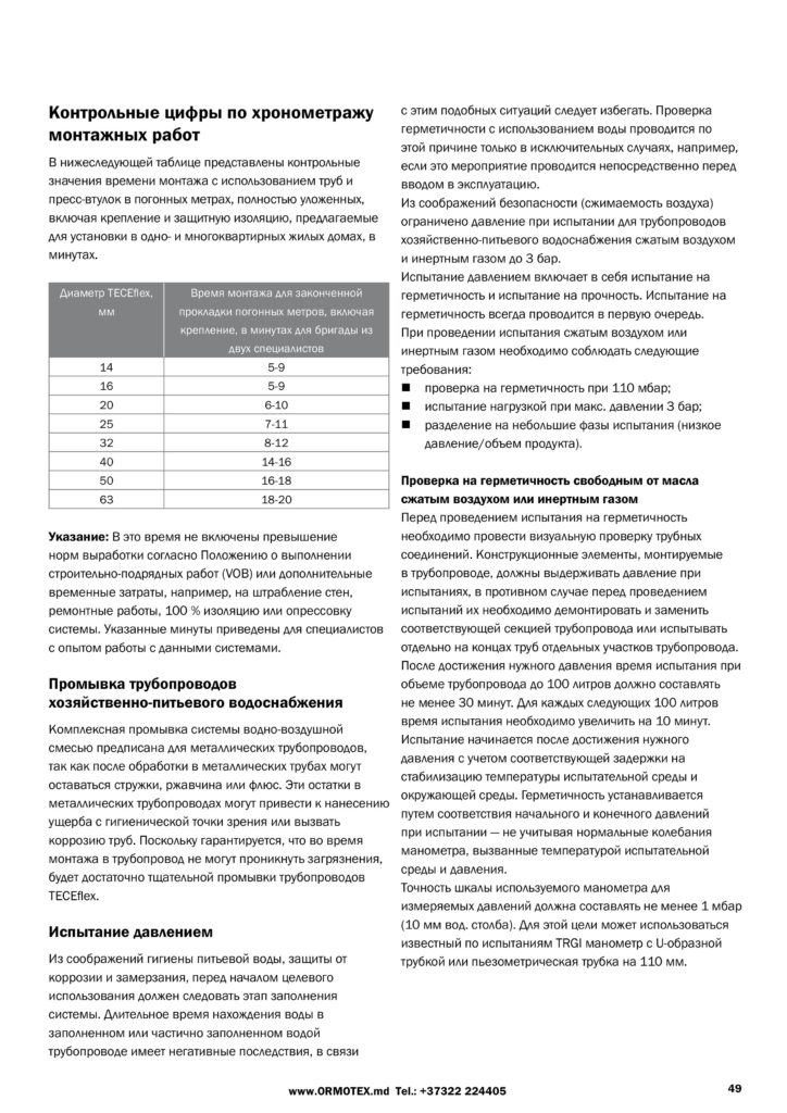 TECEflex-Проектирование и монтаж | ORMOTEX